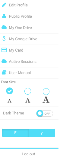 Personal Menu